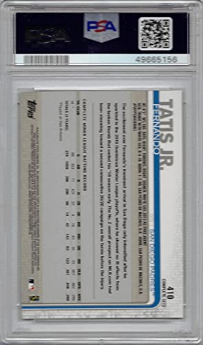 2019 Topps Complete Set Variation Baseball #410 Fernando Tatis Jr. Rookie Card Graded PSA 9 Mint