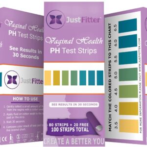 Just Fitter Vaginal pH Test. pH Balance Test Strips for Women. This Vaginal pH Test Helps Detect BV Bacterial Vaginosis or Vaginal Infection. Feminine pH Test Strip, a Must Have for Womens pH Balance