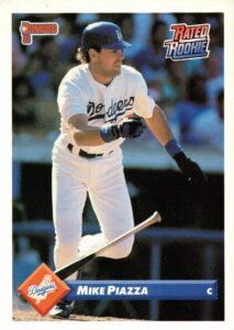 1993 donruss #209 mike piazza baseball card - rated rookie