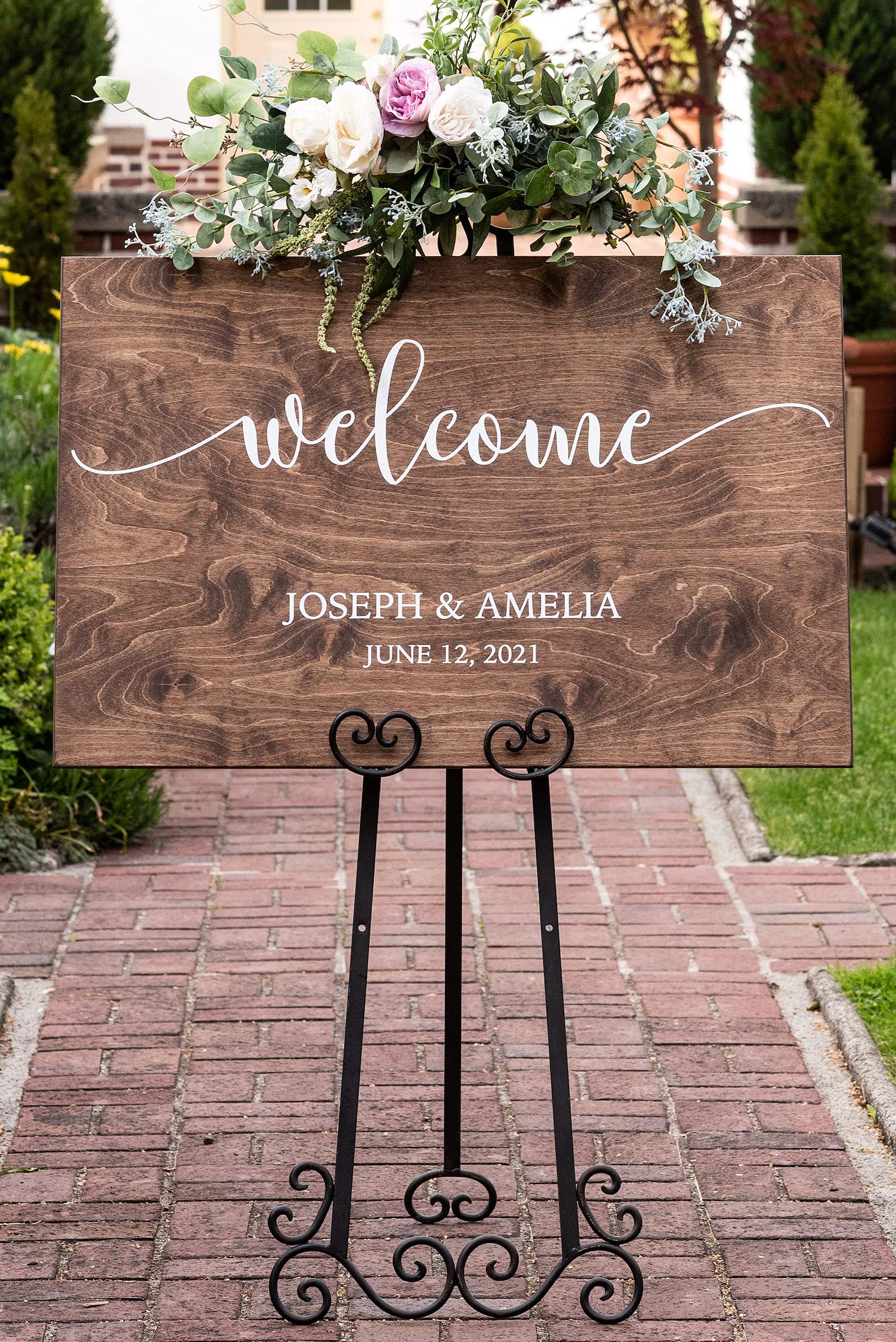 Personalized Wedding Welcome Sign - Wood Wedding Sign - Rustic Wedding Decor #PWS01