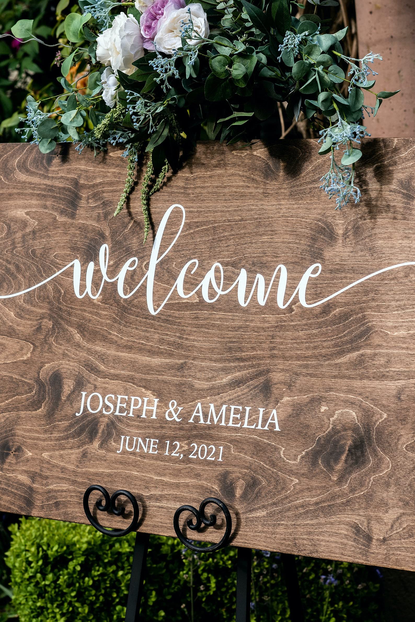 Personalized Wedding Welcome Sign - Wood Wedding Sign - Rustic Wedding Decor #PWS01