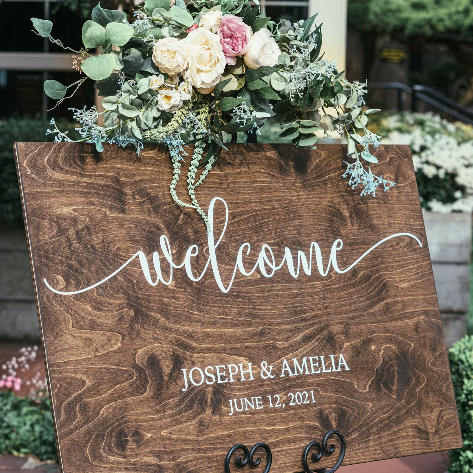 Personalized Wedding Welcome Sign - Wood Wedding Sign - Rustic Wedding Decor #PWS01