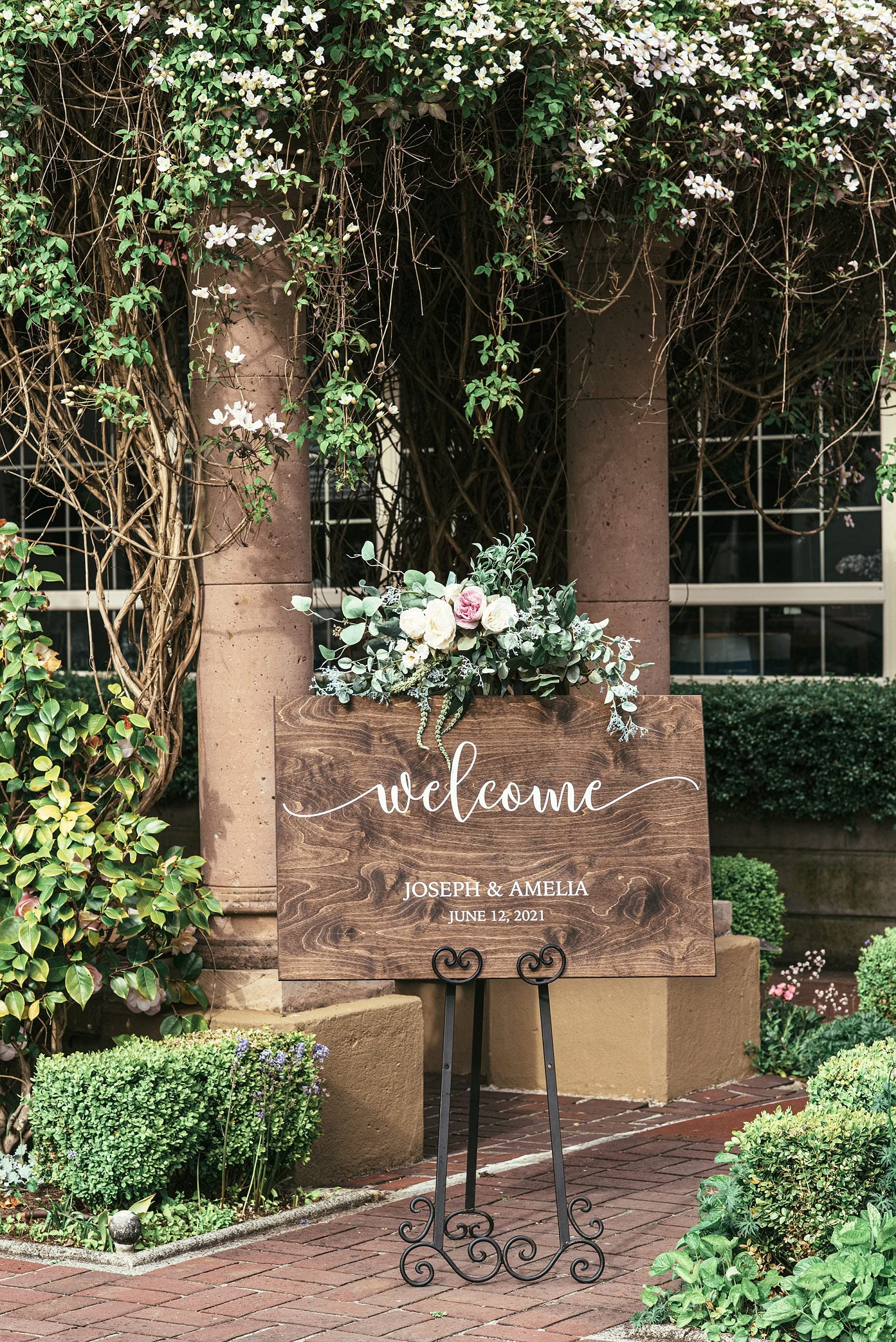 Personalized Wedding Welcome Sign - Wood Wedding Sign - Rustic Wedding Decor #PWS01