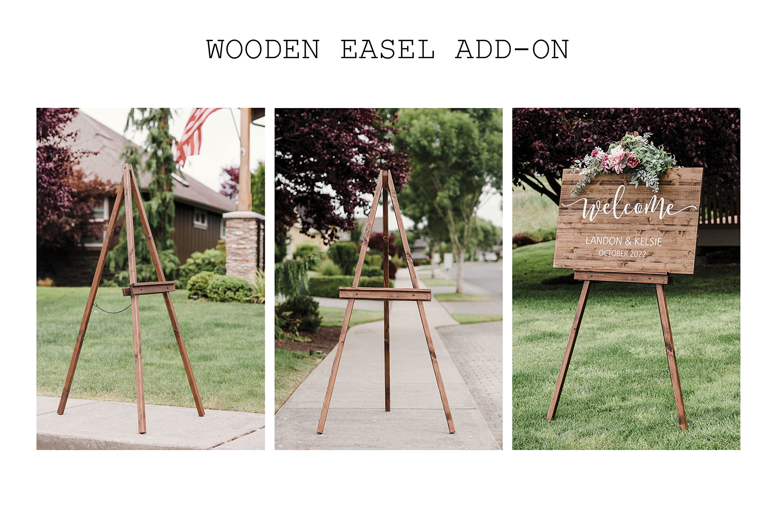 Personalized Wedding Welcome Sign - Wood Wedding Sign - Rustic Wedding Decor #PWS01