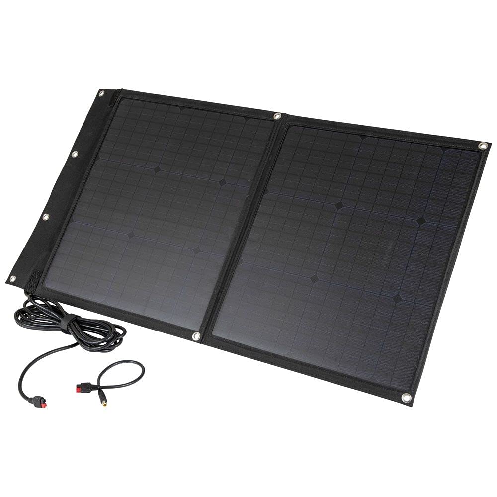 Klein Tools 29250 Solar Panel, 60 Watts, Foldable Solar Panel Charges Power Banks, Portable Batteries and Personal Electronics