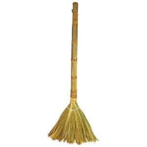 bright bay vietnamese straw broom, 40inch tall