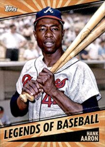 2021 topps opening day legends of baseball #lob-7 hank aaron atlanta braves baseball card