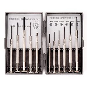 11pcs mini precision screwdriver set, xaqishire small screwdriver set for repair computer, electronics, toys, watch