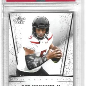 PSA 10 PATRICK "PAT" MAHOMES 2017 LEAFT SPECIAL RELEASE SILVER ROOKIE CARD GRADED PSA GEM MINT 10 NFL SUPERSTAR QUARTERBACK 2 TIME SUPER BOWL CHAMP