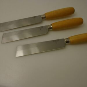 Dexter USA Set of (3) R Murphy USA #5 Square Point Rubber Knives, wood handles 5 SWRU Utility, multi use fixed blade craft knife