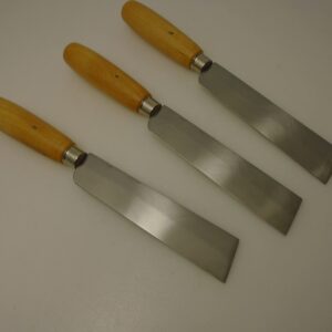 Dexter USA Set of (3) R Murphy USA #5 Square Point Rubber Knives, wood handles 5 SWRU Utility, multi use fixed blade craft knife