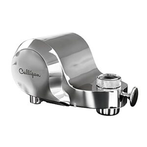 culligan cfm-300cr, faucet mount water filter system, wqa certified to reduce pfoa/pfos, chrome