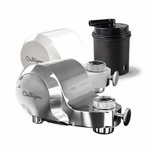 Culligan CFM-300CR, Faucet Mount Water Filter System, WQA Certified to Reduce PFOA/PFOS, Chrome