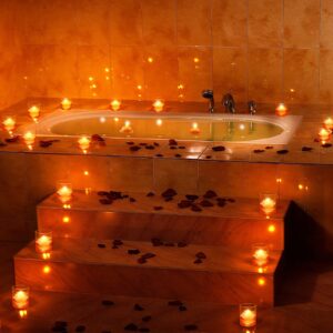 Honoson 24 Pcs Valentine's Day Flameless Floating Candles Waterproof Floating Tea Lights Warm White LED Battery Flickering Electric Tealights for Valentines Centerpiece Decor(Yellow)