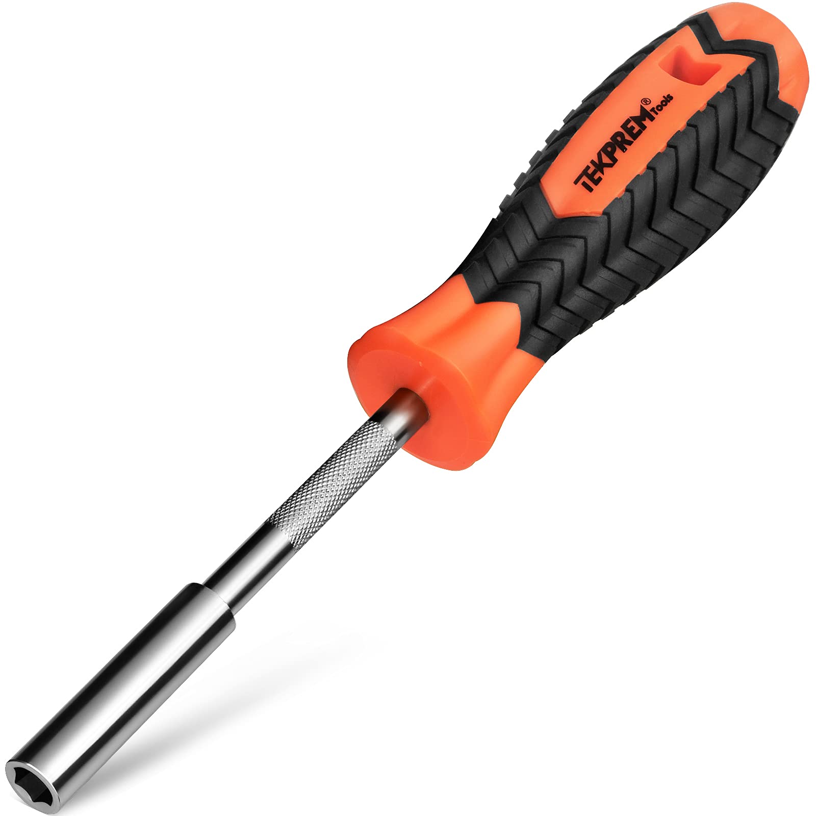 TEKPREM 1/4 Inch Magnetic Bit Driver, Screwdriver Handle for Holding Bits and Screws with Non-slip Material and Strong Magnet Tip, 190mm