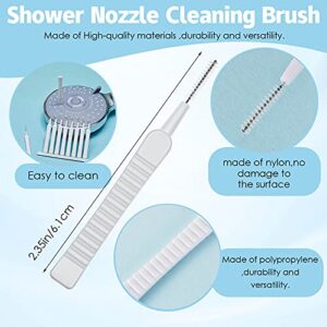 Hushee 100 Pieces Shower Head Cleaning Brush Shower Head Cleaner Tool Anti Clogging Shower Nozzle Cleaning Brush Multifunctional Hole Cleaning Brush for Pore Small Nozzle Keyboard