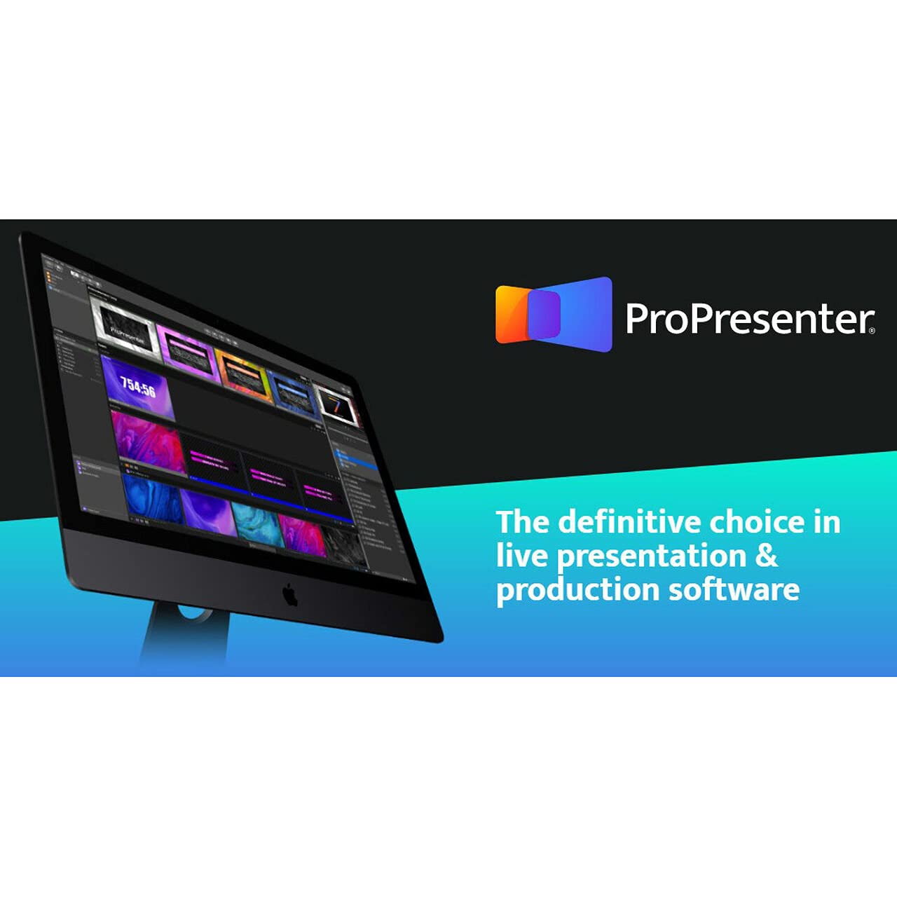 RenewedVision Propresenter 7 Live Presentation & Production Software 20-User Campus License for Churches [Download Card]