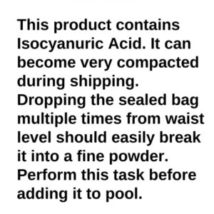 Pool Conditioner Chlorine Stabilizer 10lb Bag