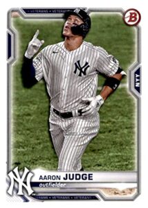 2021 bowman #74 aaron judge nm-mt yankees