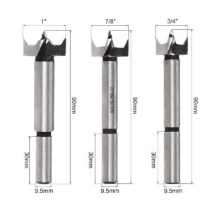 uxcell Forstner Wood Boring Drill Bit, Hole Puncher, 1/4" - 1" Diameter, for Woodworking, 7 in 1 Set