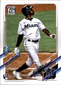 2021 topps #538 jazz chisholm miami marlins baseball rookie card