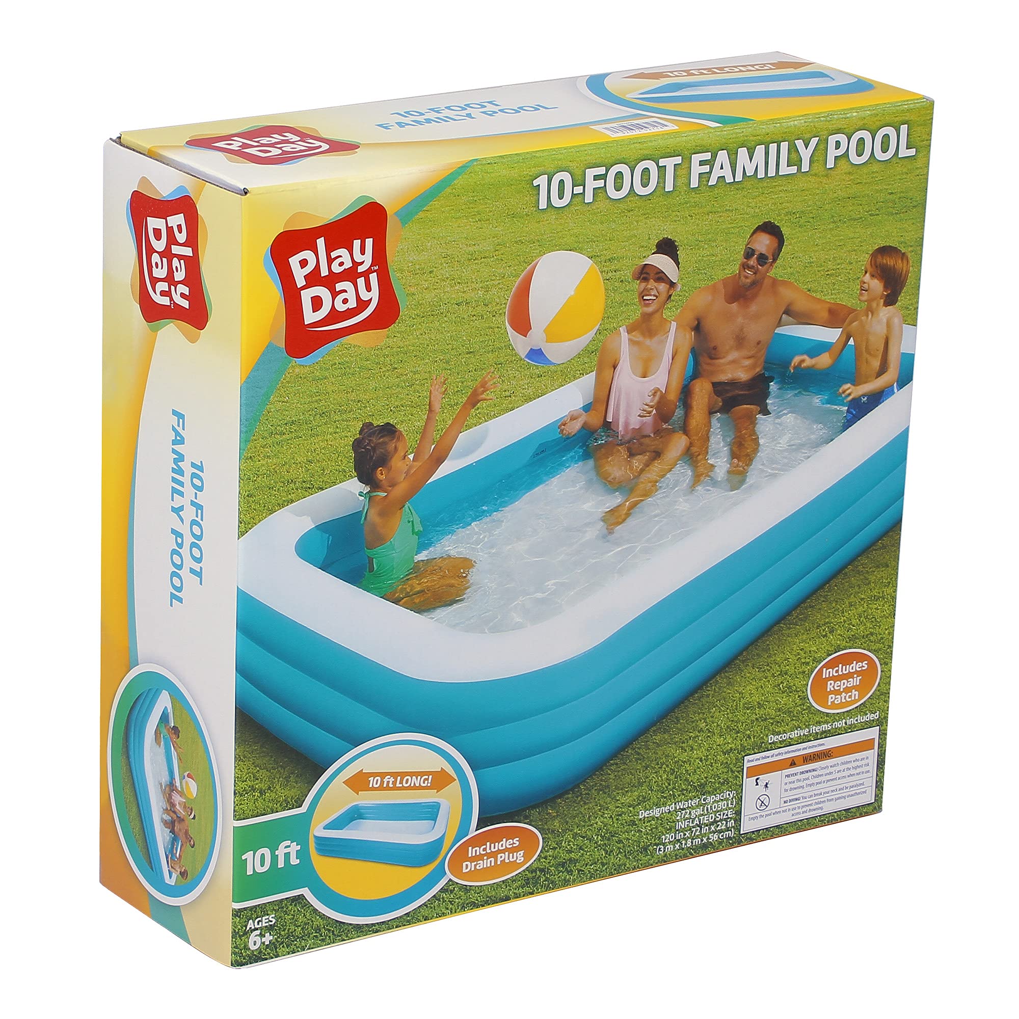 Play Days 10-Foot Family Pool