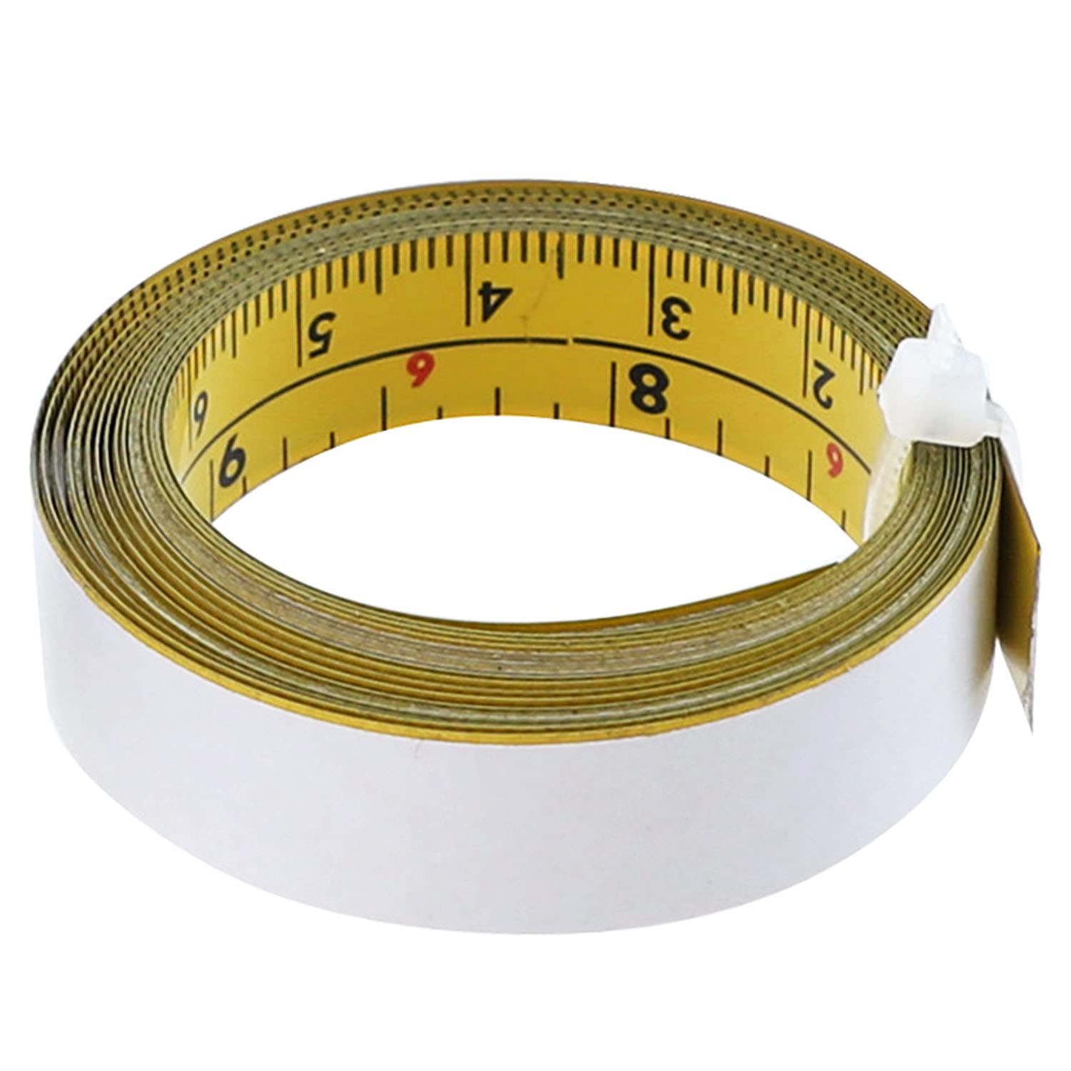 heyous Metal Measuring Tape Self-Adhesive T-Track Scale Woodworking Measuring Tools 3 Meter Long 13mm Wide (Left-Right Reading)