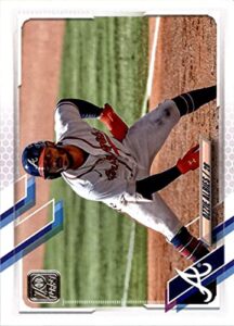 2021 topps #500 ozzie albies nm-mt atlanta braves baseball