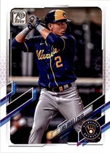 2021 topps #543 luis urias nm-mt milwaukee brewers baseball