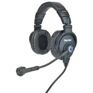 clear-com cc-400-md4 double ear headset with mini din 4-pin connector