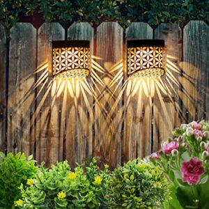 tijnn solar deck lights-2 pack ip65 waterproof, led landscape lighting solar outdoor light solar garden light, patio, backyard, patio - iron black