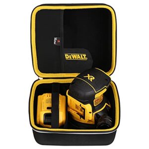 mchoi hard portable case compatible with dewalt 20v max orbital sander tool dcw210b,case only