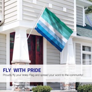 Anley Fly Breeze 3x5 Foot MLM Vincian Pride Flag - Vivid Color and Fade Proof - Canvas Header and Double Stitched - Men Loving Men Gay LGBT Flags Polyester with Brass Grommets 3 X 5 Ft