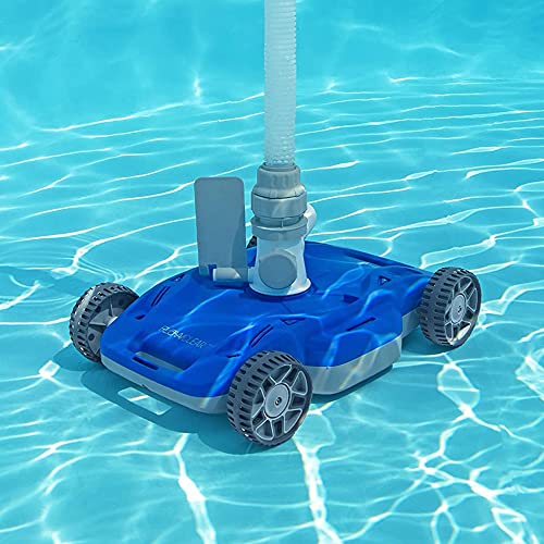 Bestway FlowClear AquaDrift Automatic Above Ground Swimming Pool Vacuum Cleaner with Multidirectional Wheels and 3 Adjustable Settings, Blue