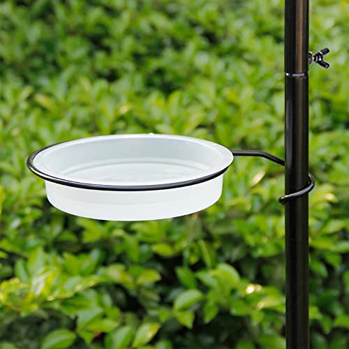 yosager Premium Bird Feeding Station Kit, 77" x 19" Bird Feeder Pole, Deluxe Multi Feeder Hanging Kit with Metal Suet and Bird Bath for Wild Birds Watching, Birdfeeder and Planter Hanger