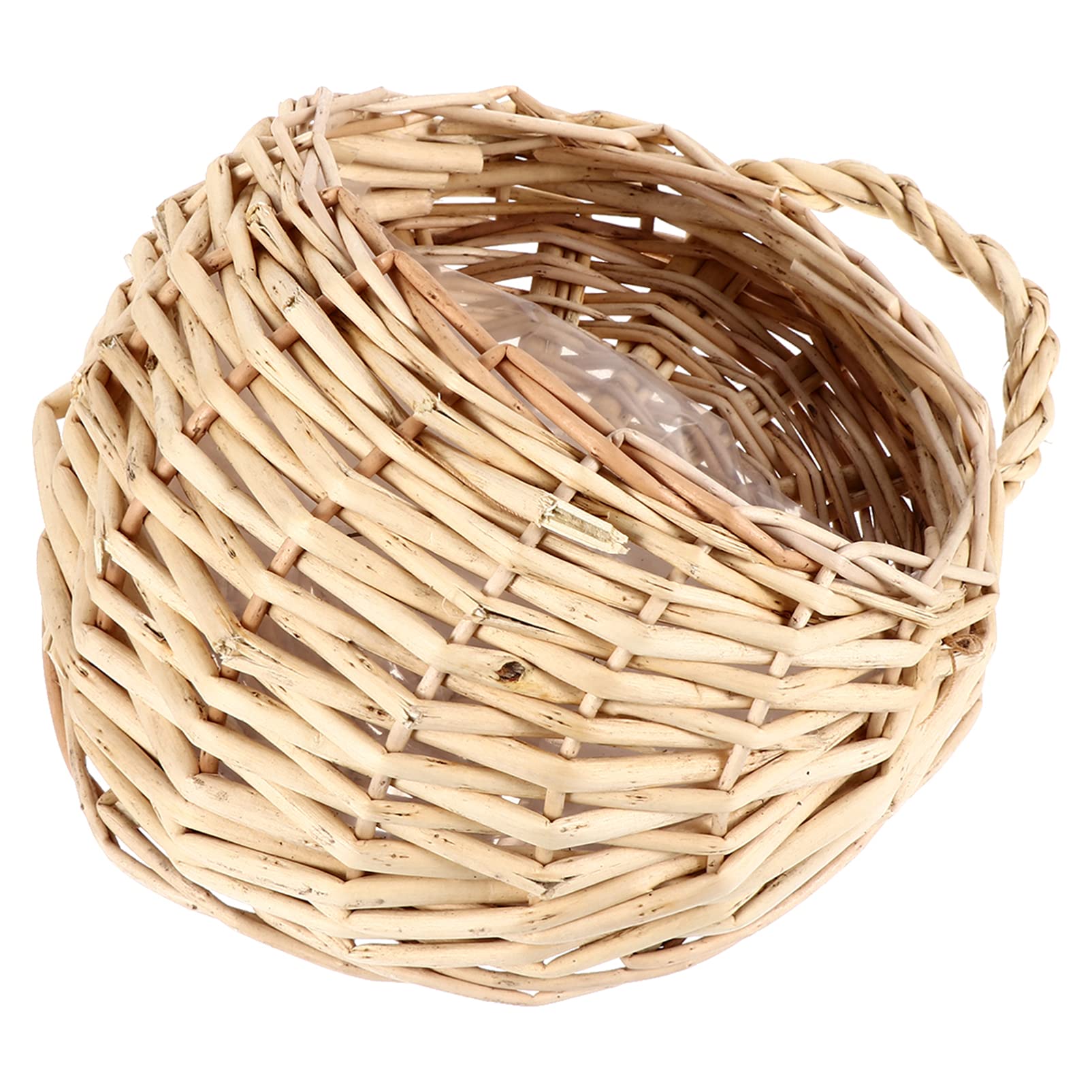 DOITOOL Wall Hanging Planter - Wicker Woven Wall Plant Holder Hanging Planters for Indoor Plants - Small Natural Hanging Plant Holder for Indoor Outdoor Home Decorations