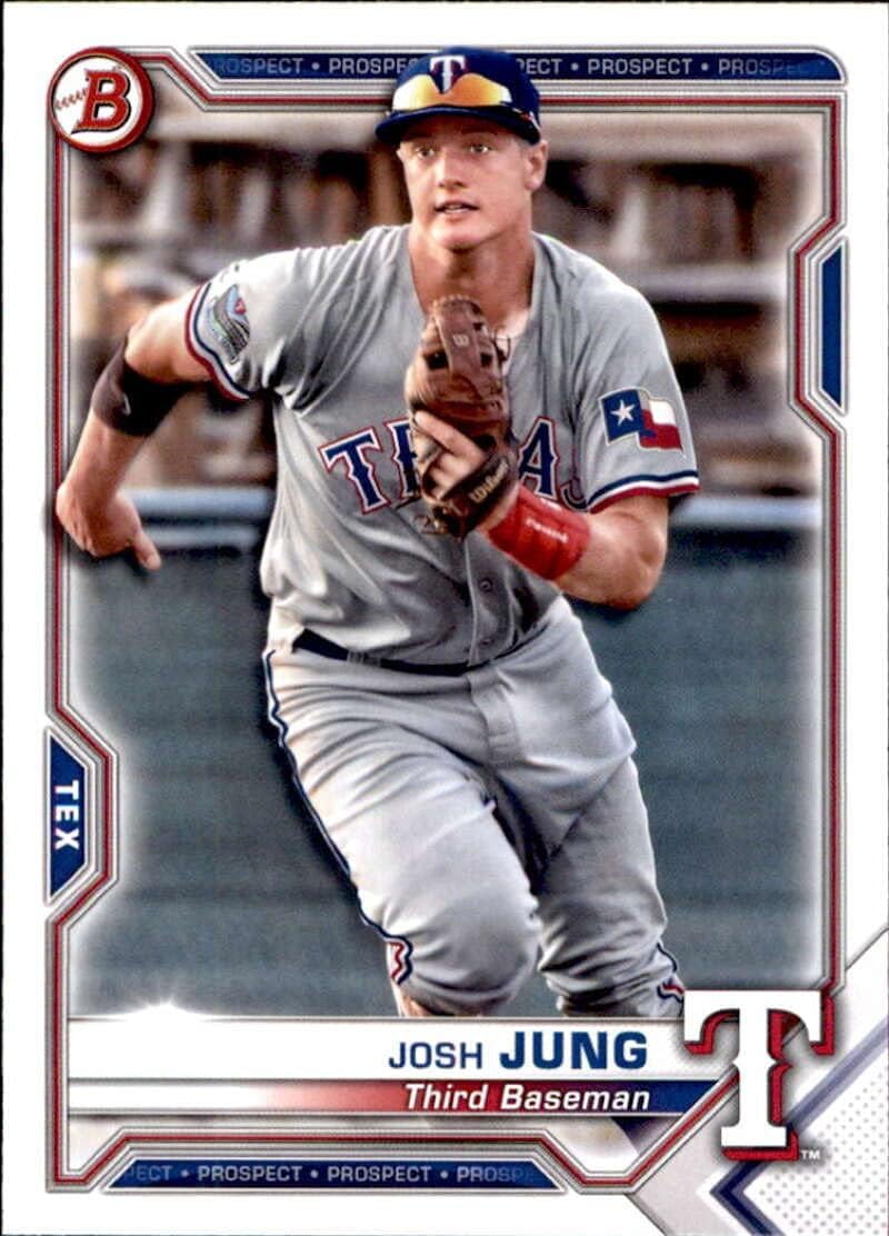 2021 Bowman Prospects #BP-38 Josh Jung Texas Rangers MLB Baseball Card NM-MT