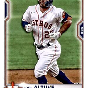 2021 Bowman #84 Jose Altuve Houston Astros Official MLB Baseball Trading Card in Raw (NM or Better) Condition