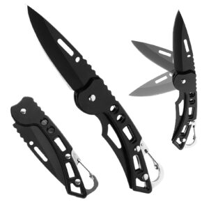 2 pack pocket folding knife, tactical knife, super sharp blade only 2.5 inch, good for camping survival indoor and outdoor activities, easy-to-carry, mens gift