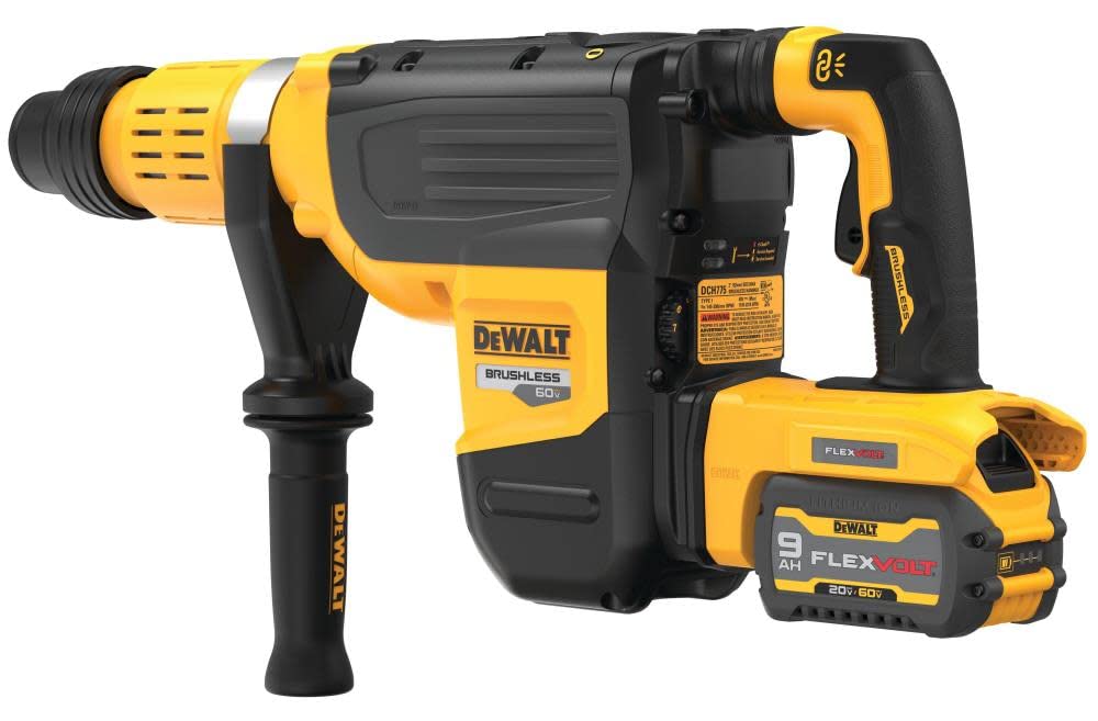 DEWALT DCH775X2 60V MAX* 2 In. Brushless SDS MAX Combination Rotary Hammer Kit