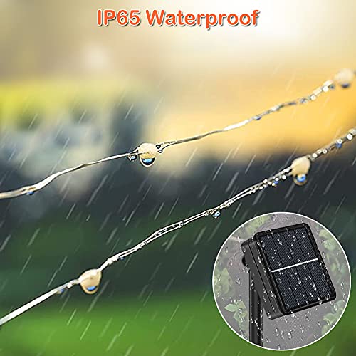 Solar String Lights Outdoor, Waterproof Extra-Long 288Ft 800 LED, 4-Pack - Each 72FT 200 LED Solar Powered Fairy Lights with 8 Lighting Modes, Solar String Lights for Patio, Christmas, Party, Wedding