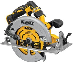 dewalt 20v max* xr® brushless 7-1/4" circular saw with power detect™ (tool only) (dcs574b)