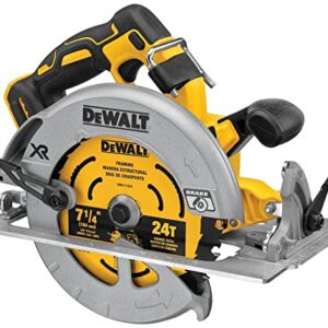 DEWALT 20V MAX* XR® BRUSHLESS 7-1/4" CIRCULAR SAW WITH POWER DETECT™ (Tool Only) (DCS574B)