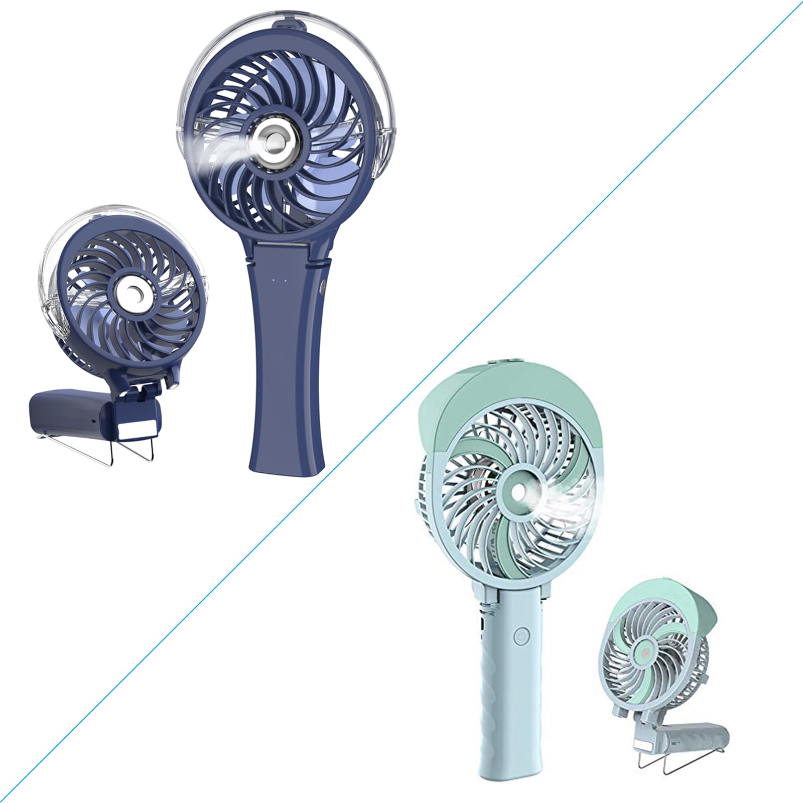 Handheld Misting Fan+ Portable Misting Fan with 55ml Tank