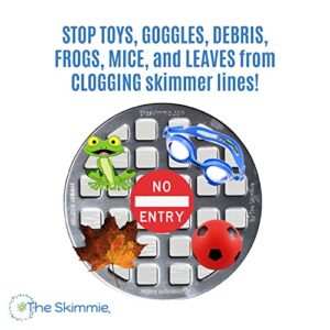 The Skimmie Basket Buddy Grate Keeps Debris from Pump Line - Sacrificial Aluminum Anode Grate Helps Prevent Pool Equipment Corrosion