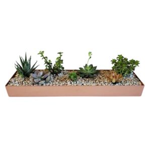 real copper tray planter box