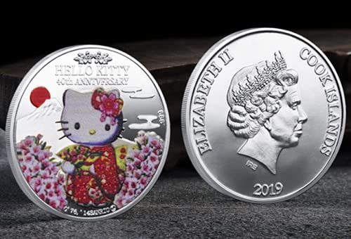 Cute Hello Kitty 40th Anniversary Commemorative Collection Coin (Silver)