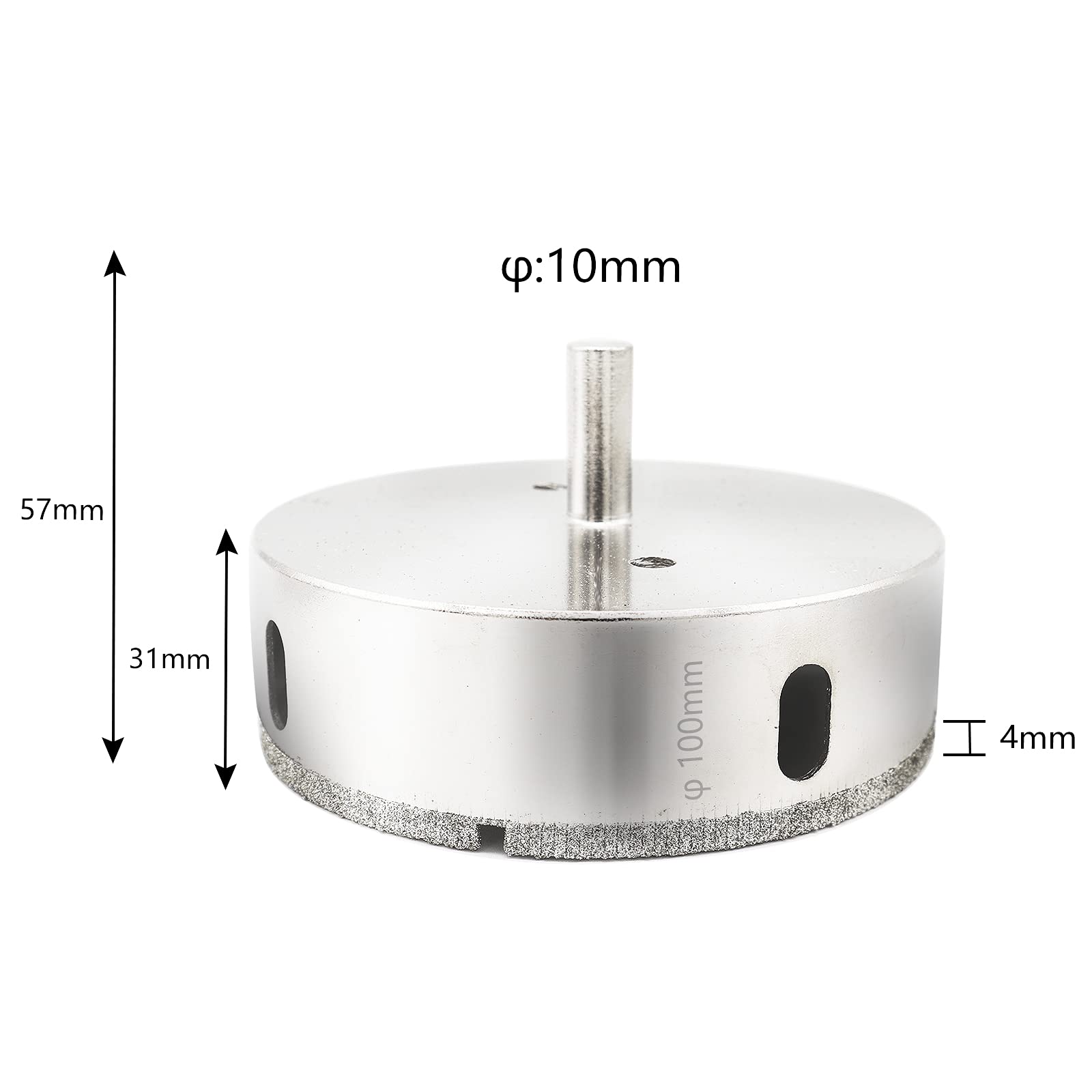 4 Inch Diamond Drill Bits Glass Hole Saw Drill Bit Set for Glass Ceramics Porcelain Ceramic Tile Marble