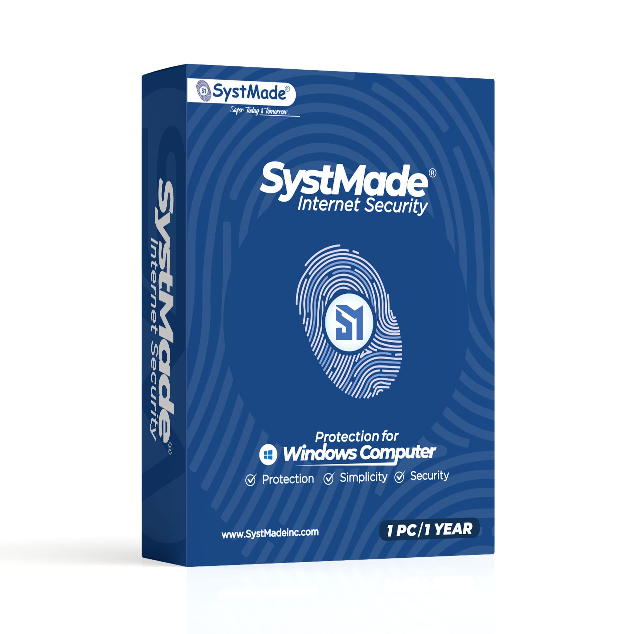 SystMade Internet Security I 1 PC 1 Year I Protection for Windows Computer I With Firewall Protection I Game Mode I Email Delivery in 2 Hours - No CD