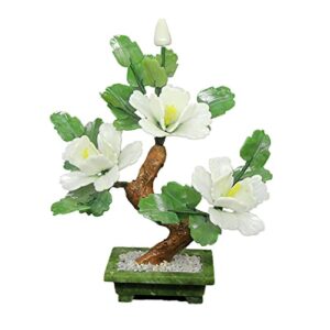 kgdc bonsai tree tabletop peony bonsai tree jade bonsai ornaments creative peony flower bonsaifor home office table decor chinese feng shui decoration fake plant decoration